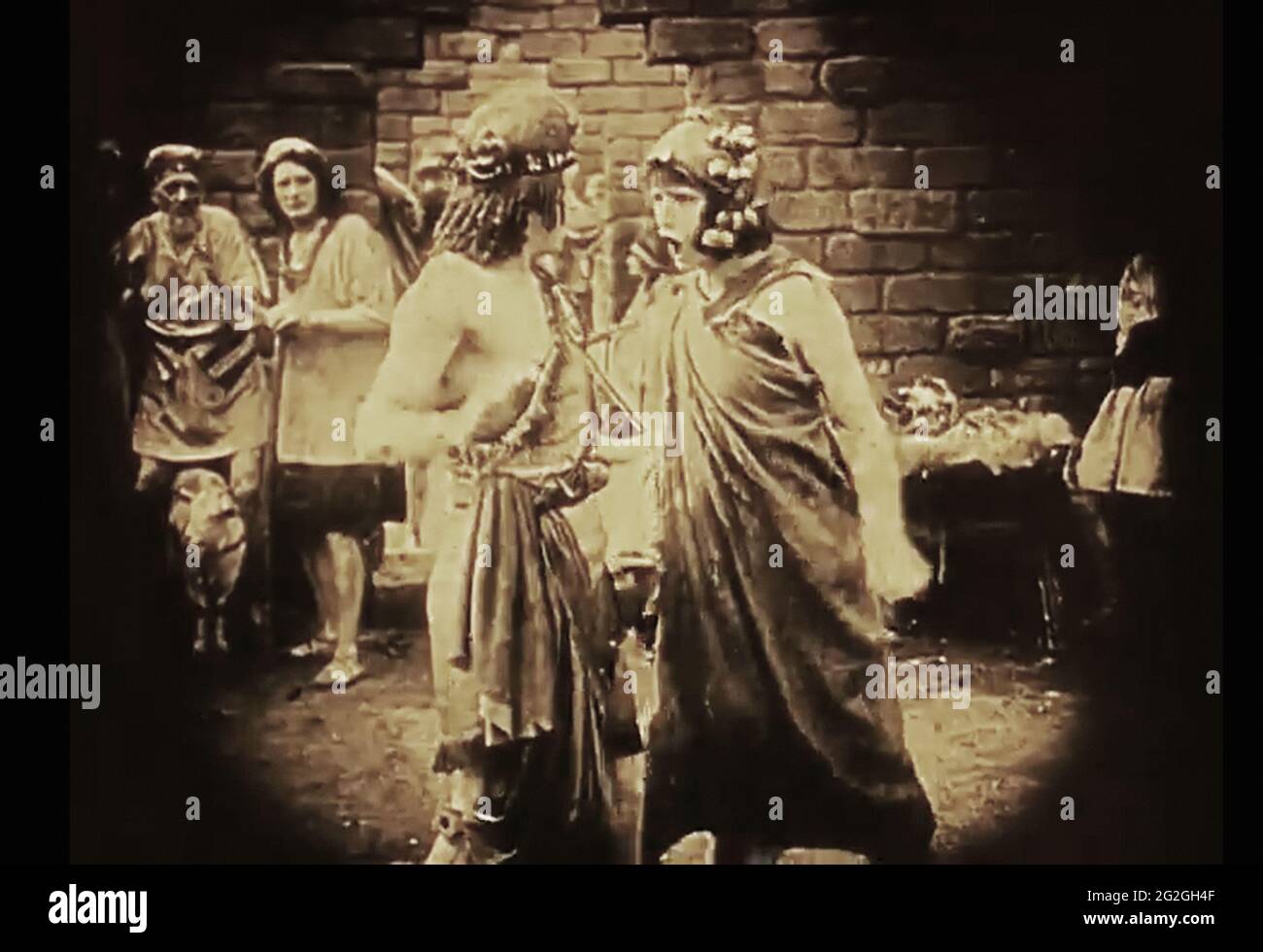 Vintage still of ancient Babylon life from the early 1900s movie ...