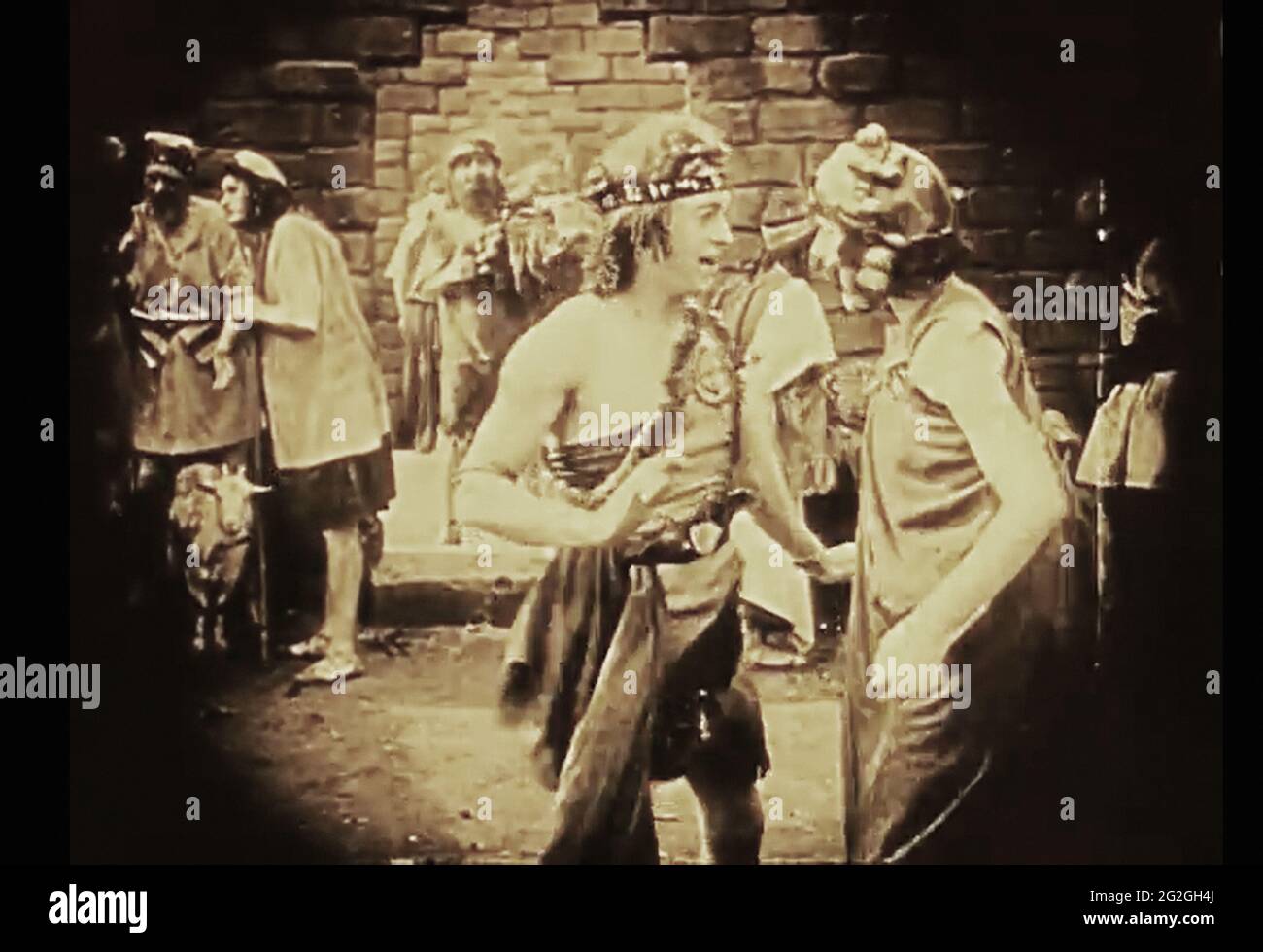 Vintage still of ancient Babylon life from the early 1900s movie ...