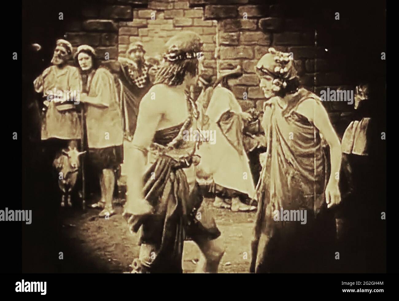 Vintage still of ancient Babylon life from the early 1900s movie ...