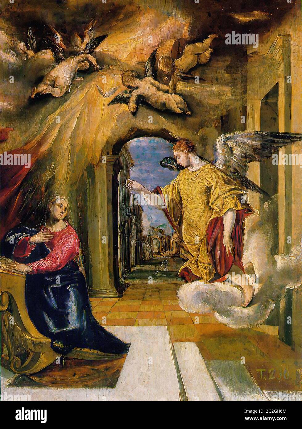History el greco annunciation hi-res stock photography and images - Alamy