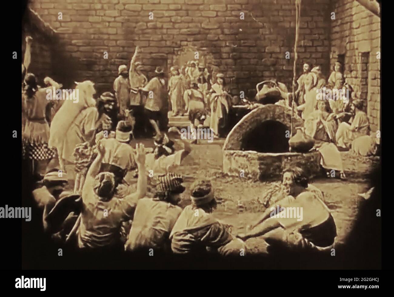 Vintage still of ancient Babylon life from the early 1900s movie ...