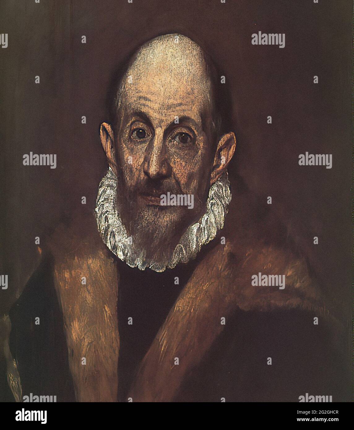 Domínikos Theotokópoulos - El Greco - Self Portrait 1604 Stock Photo ...
