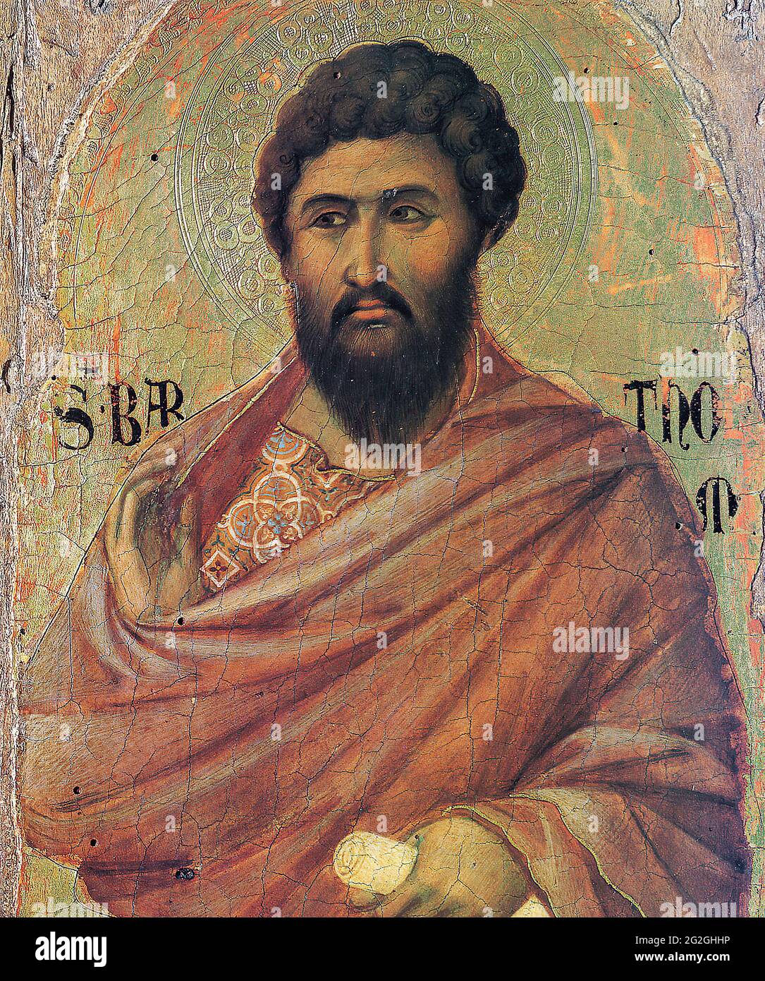 Duccio DI Buoninsegna - Apostle Bartholomew 1311 Stock Photo - Alamy