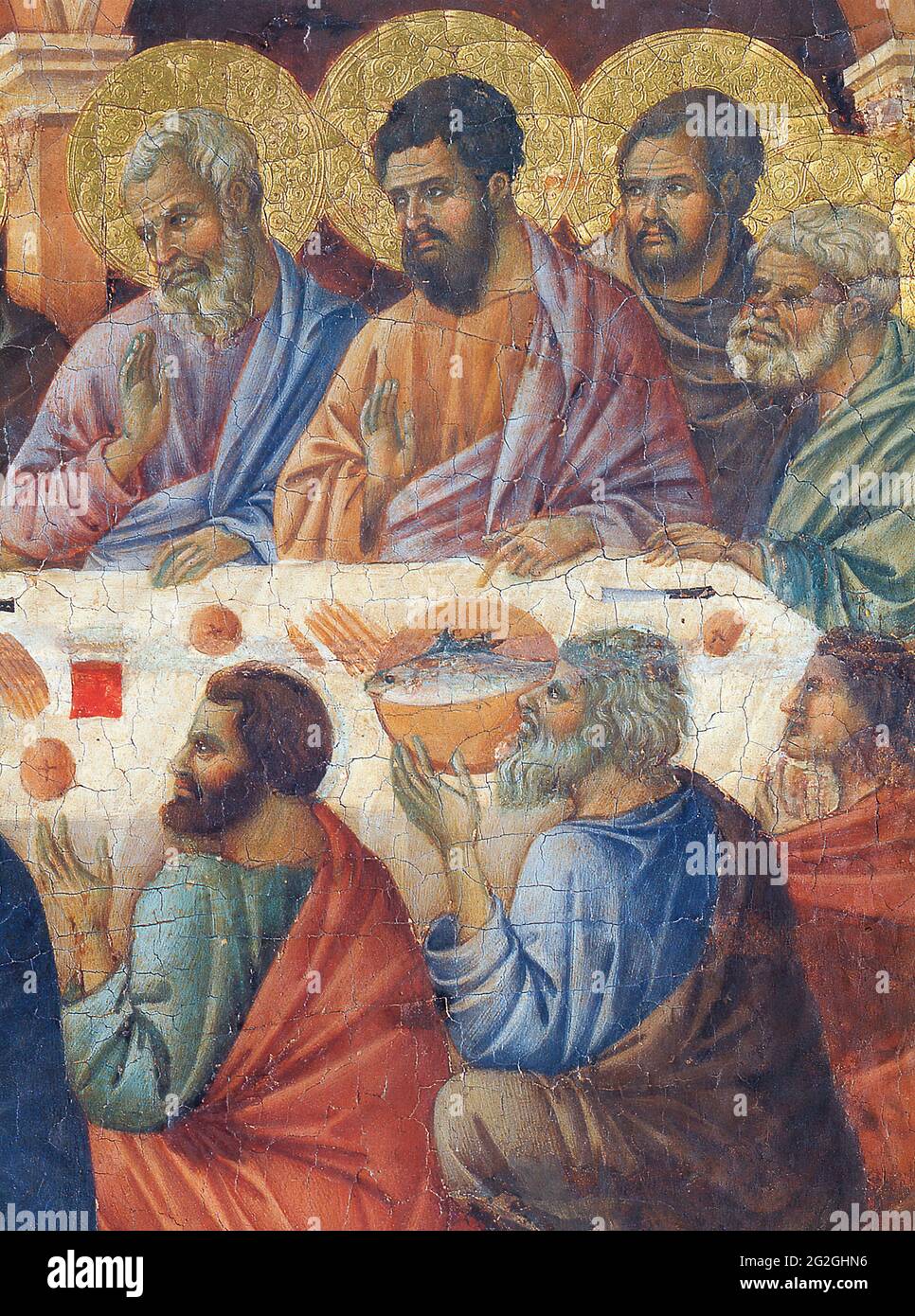 Duccio DI Buoninsegna - Appearance Christ Apostles Fragment 1311 3 1311 Stock Photo - Alamy