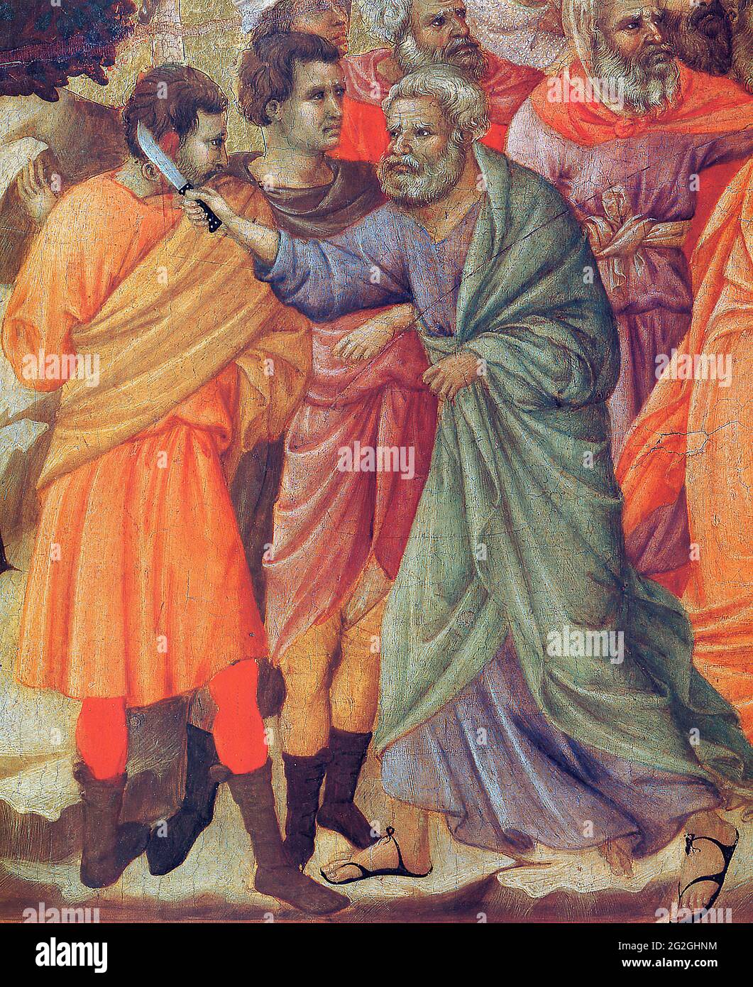Duccio DI Buoninsegna - Arrest Christ 1311 Stock Photo - Alamy