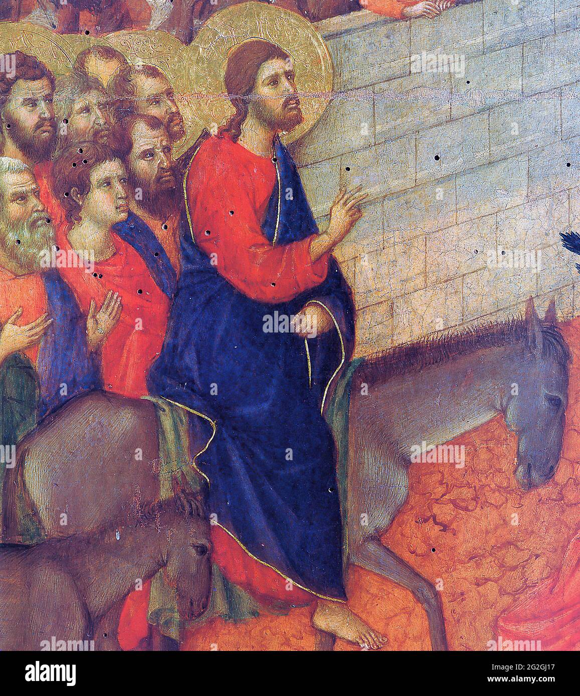 Duccio DI Buoninsegna - Entry into Jerusalem Fragment 1311 2 1311 Stock Photo - Alamy