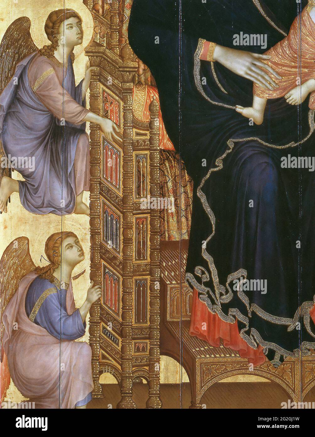 Duccio DI Buoninsegna - Madonn Child Fragment 1 Stock Photo - Alamy