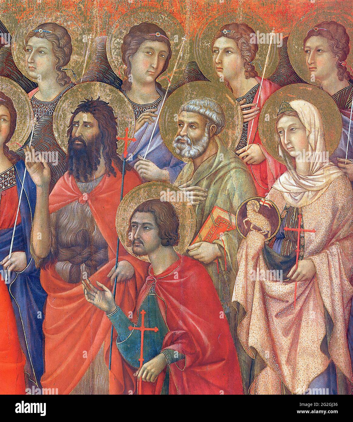 Duccio DI Buoninsegna - Madonn Child Throne Front Side Fragment 1311 6 ...