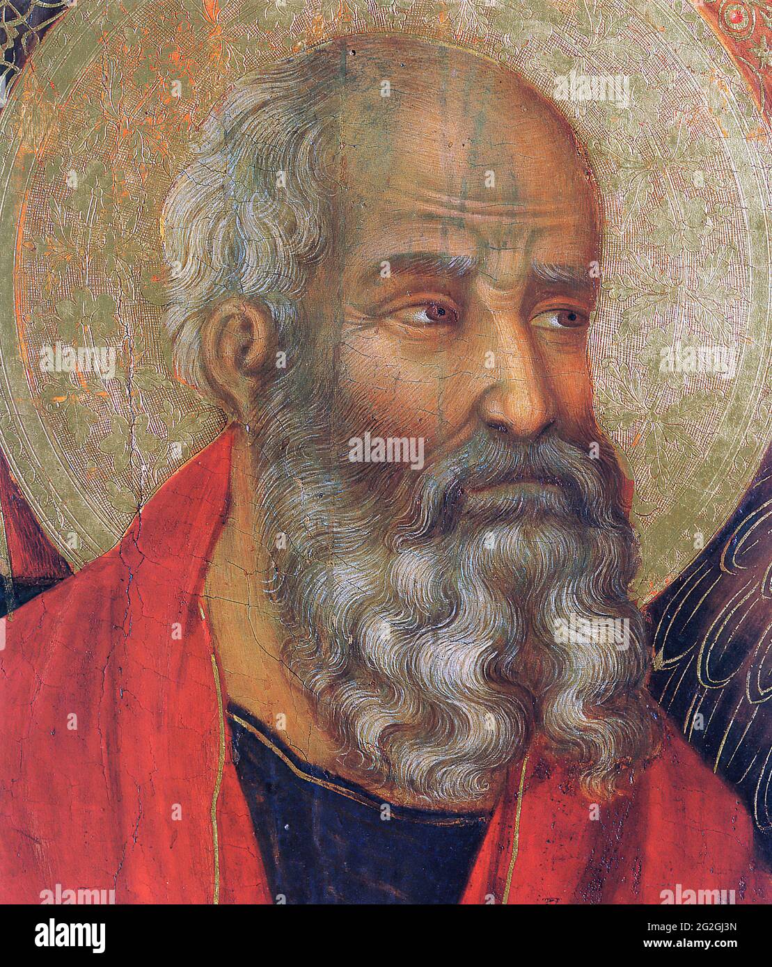 Duccio DI Buoninsegna - Madonn Child Throne Front Side Fragment 1311 3 1311 Stock Photo - Alamy