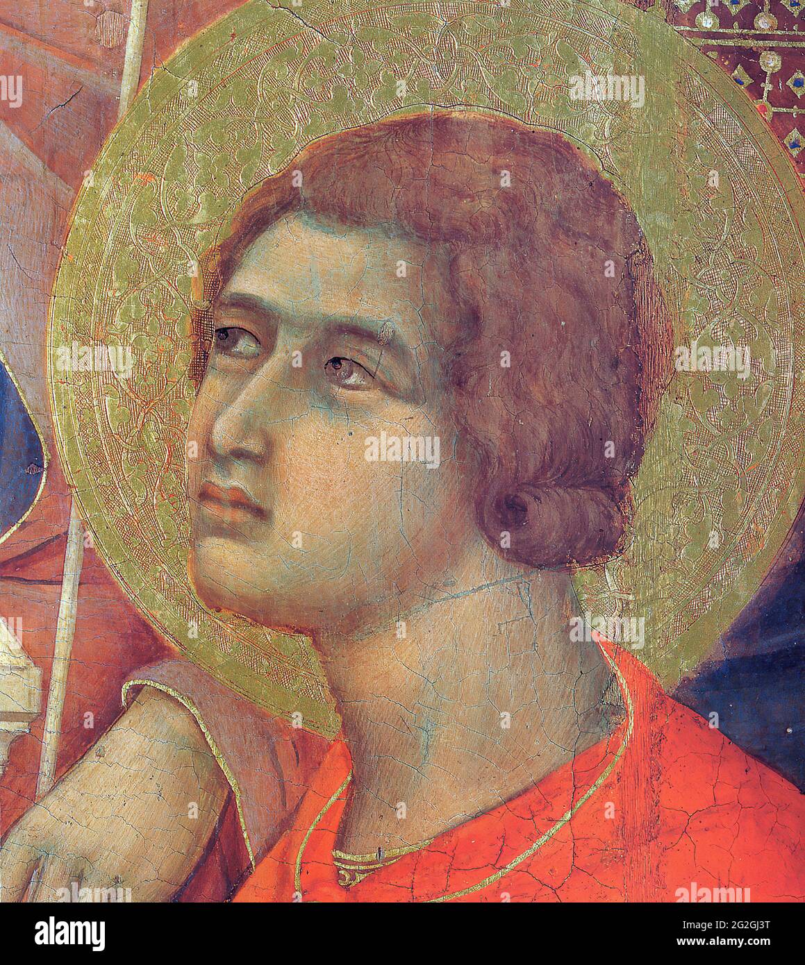 Duccio DI Buoninsegna - Madonn Child Throne Front Side Fragment 1311 8 1311 Stock Photo - Alamy