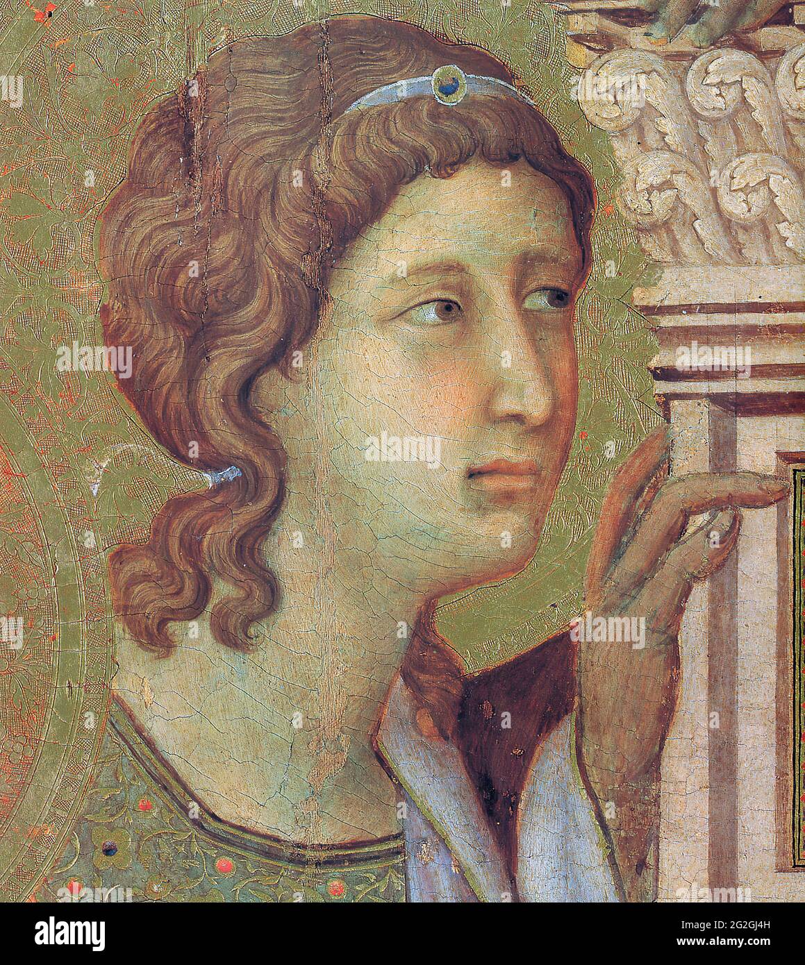 Duccio DI Buoninsegna - Madonn Child Throne Front Side Fragment 1311 5 1311 Stock Photo - Alamy