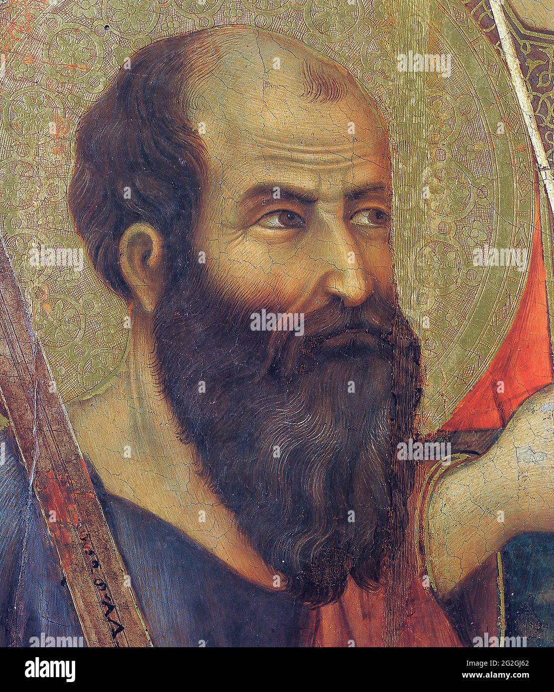 Duccio DI Buoninsegna - Madonn Child Throne Front Side Fragment 1311 Stock Photo - Alamy