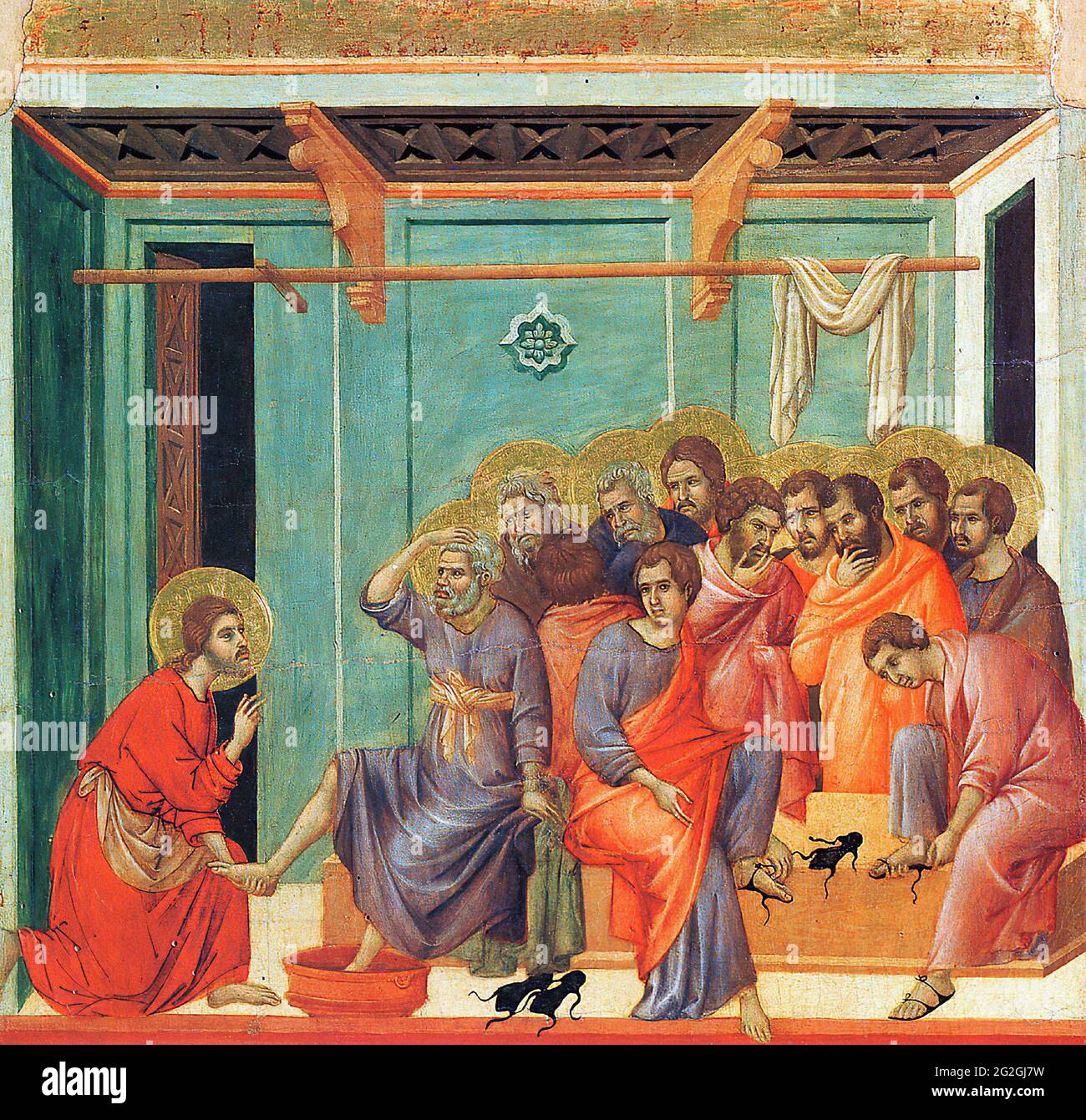 Duccio buoninsegna washing feet hi-res stock photography and images - Alamy