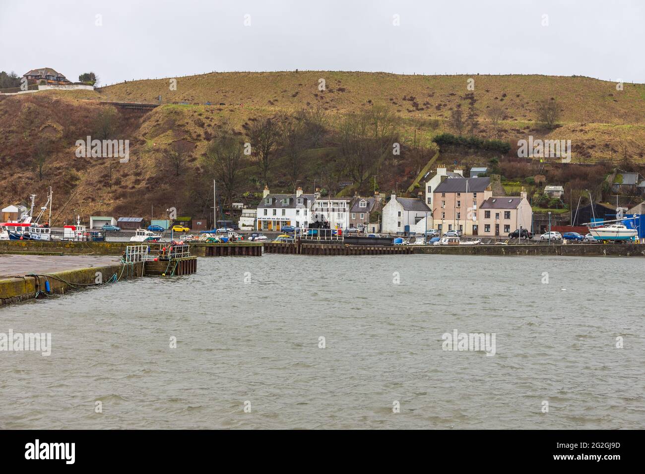 Stonehaven, Aberdeenshire, Scotland, UK - 06 February 216: A view of ...