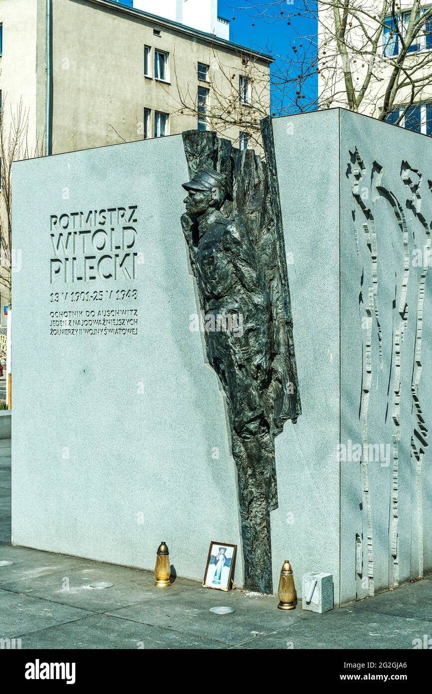 Pilecki monument hi-res stock photography and images - Alamy