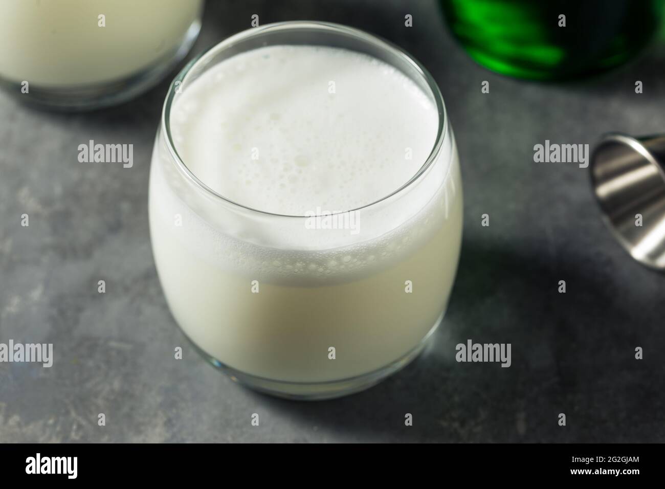 Refreshing Boozy Korean Yogurt Soju Cocktail in a Glass Stock Photo - Alamy