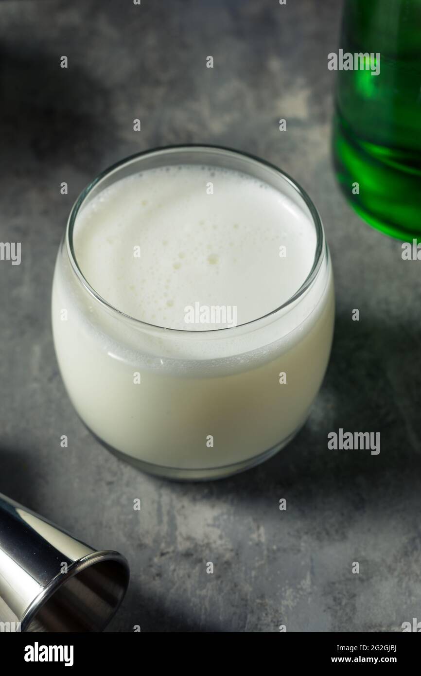 Refreshing Boozy Korean Yogurt Soju Cocktail in a Glass Stock Photo - Alamy