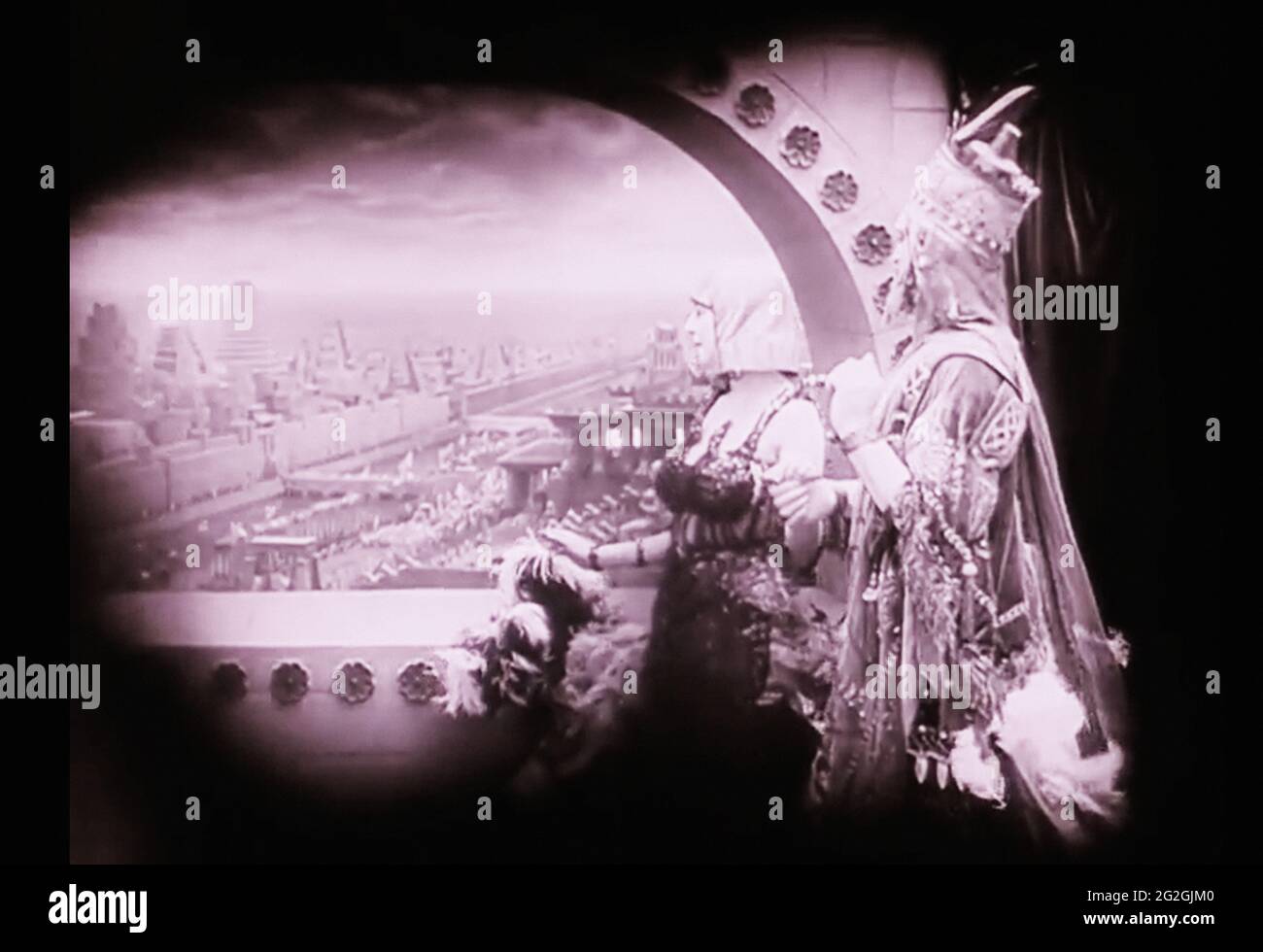 Vintage still of ancient Babylon life from the early 1900s movie ...