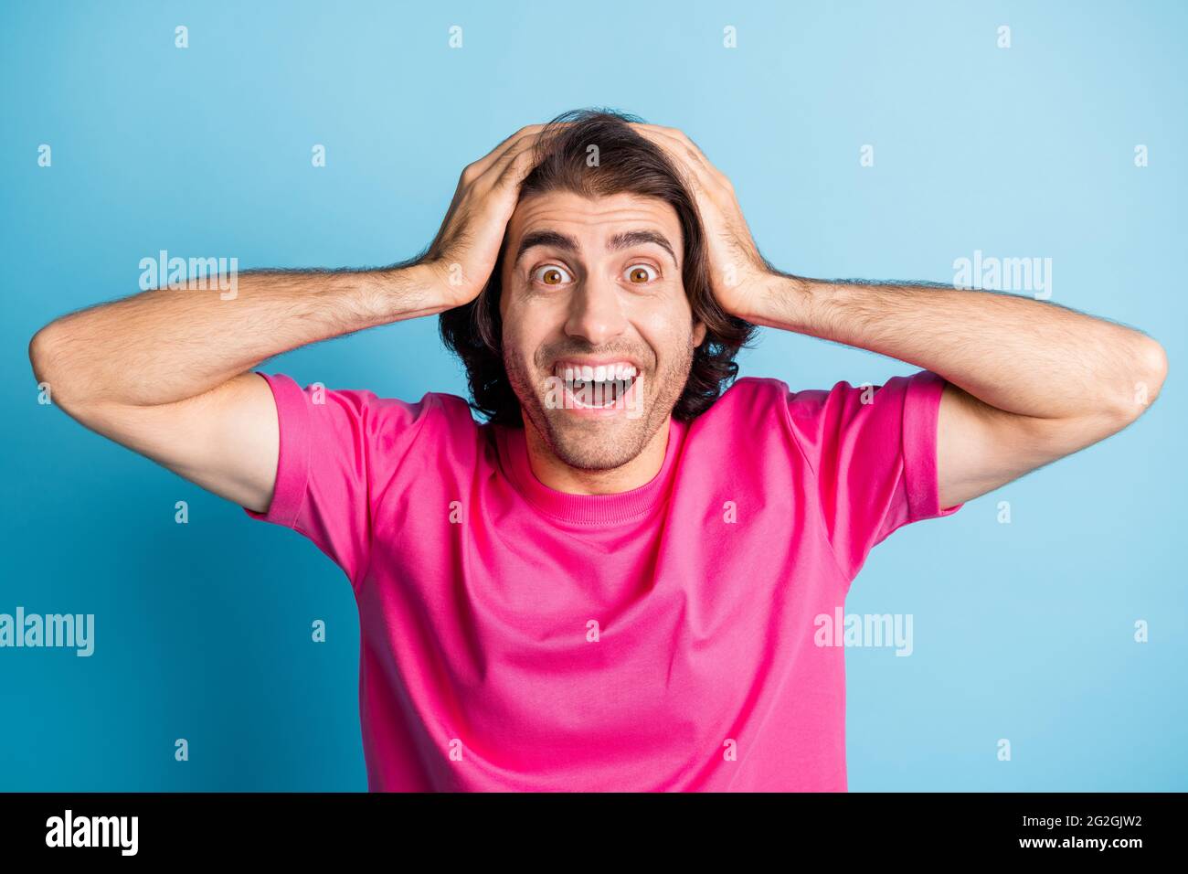 Put hands on head hi-res stock photography and images - Alamy
