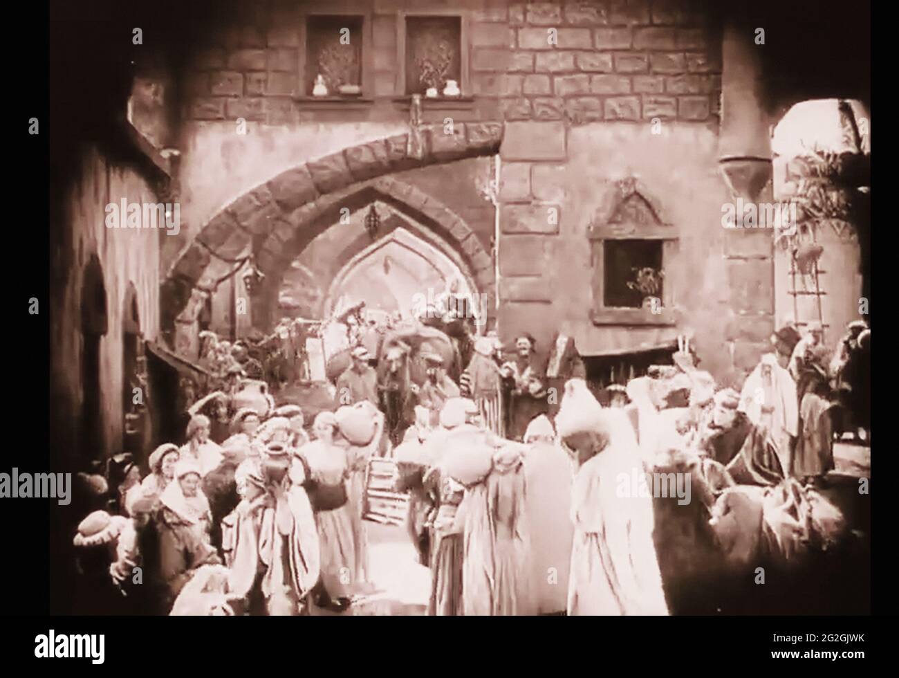 Vintage still of ancient Babylon life from the early 1900s movie ...