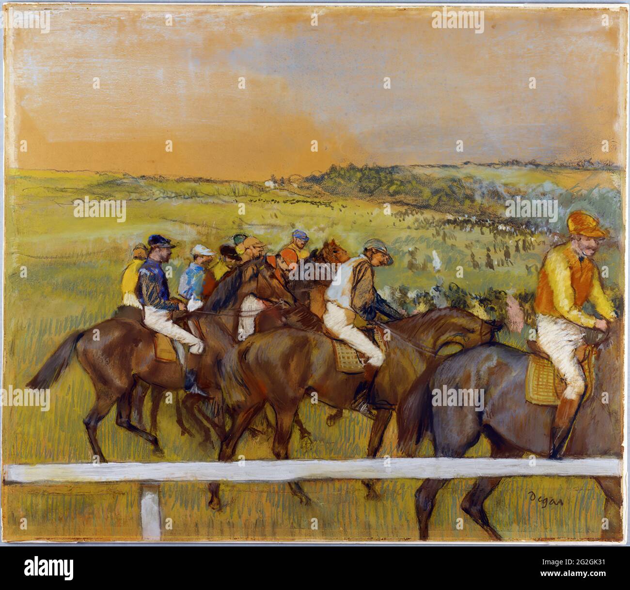 Edgar Degas - Before the Race Stock Photo - Alamy