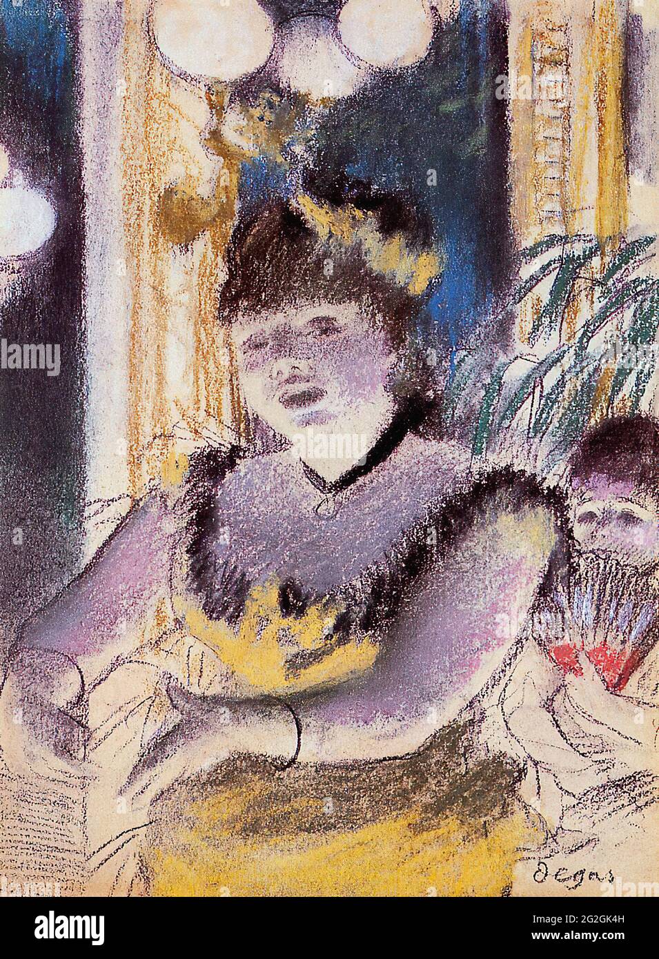 Edgar Degas - Cafe Concert Singer C 1879 Stock Photo - Alamy