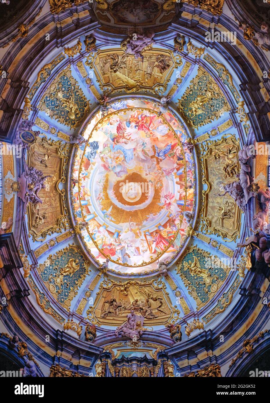 Vaulted ceiling of the monastery church St. Georg Stock Photo - Alamy