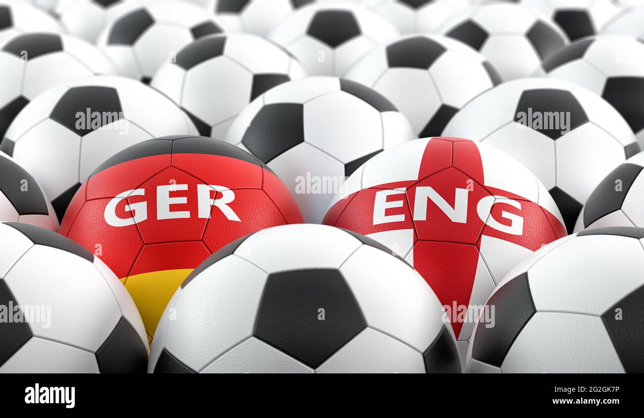 England flag german flag football hi-res stock photography and images ...