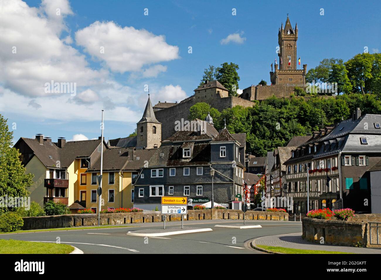 Old town, landmark of the city: the Wilhelmsturm, built 1872-1875 ...