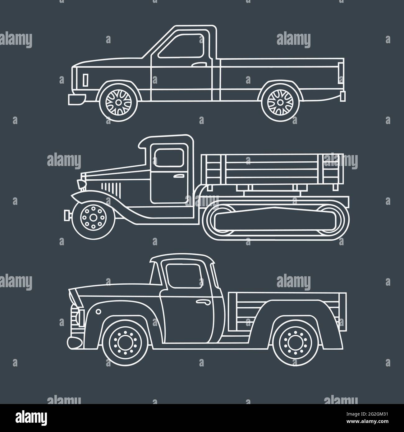Back Of Pickup Truck Drawing