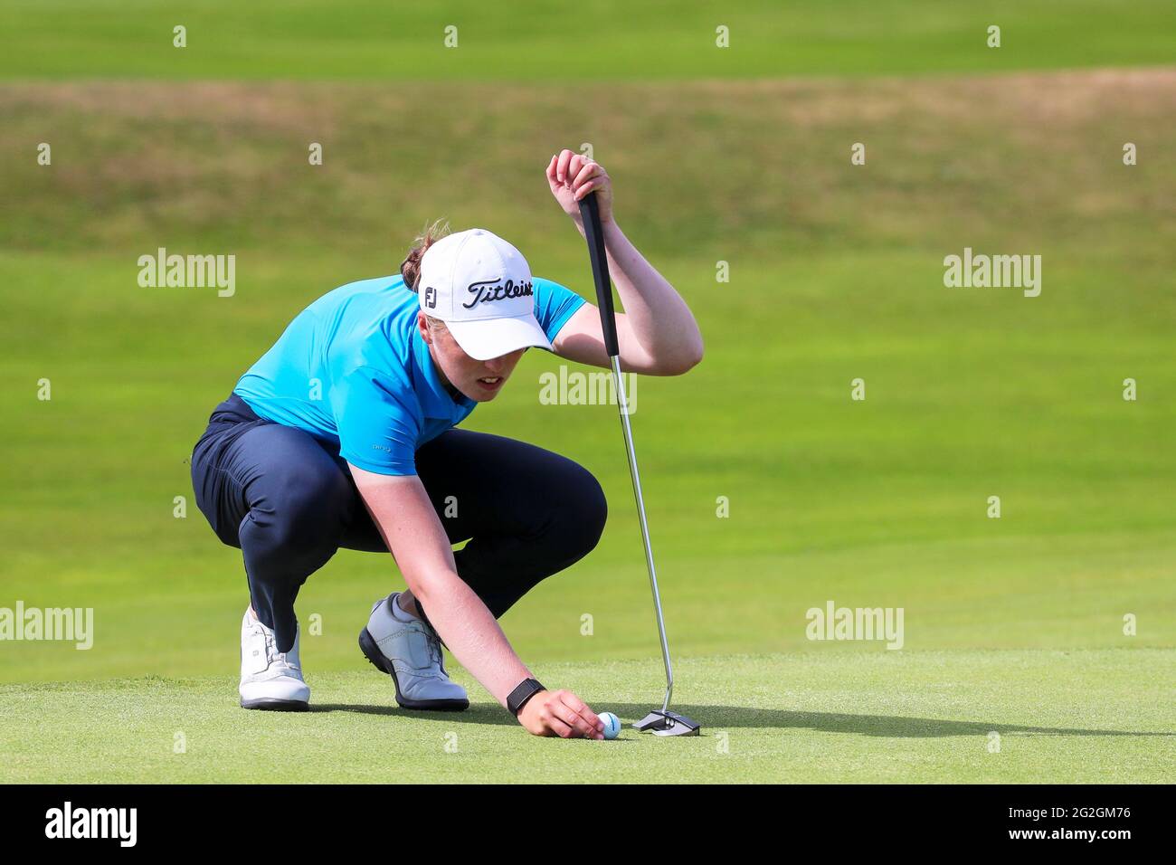 Troon, UK. 11th June, 2021. HANNAH DARLING from Scotland playing in the ...