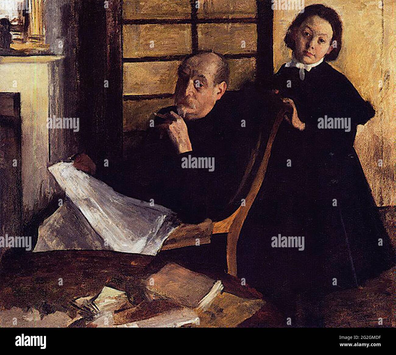 Henri degas and his niece lucie degas hi-res stock photography and ...