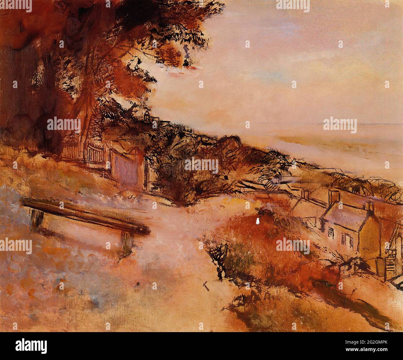 Edgar Degas - Landscape Valery Sur Somme 1 C 1898 Stock Photo - Alamy