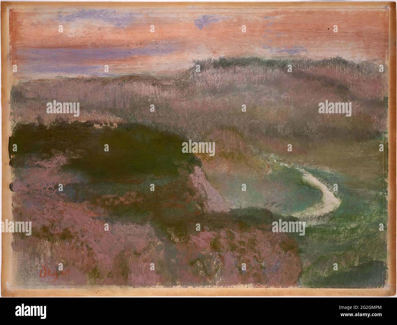Edgar Degas - landscape 01 Stock Photo - Alamy