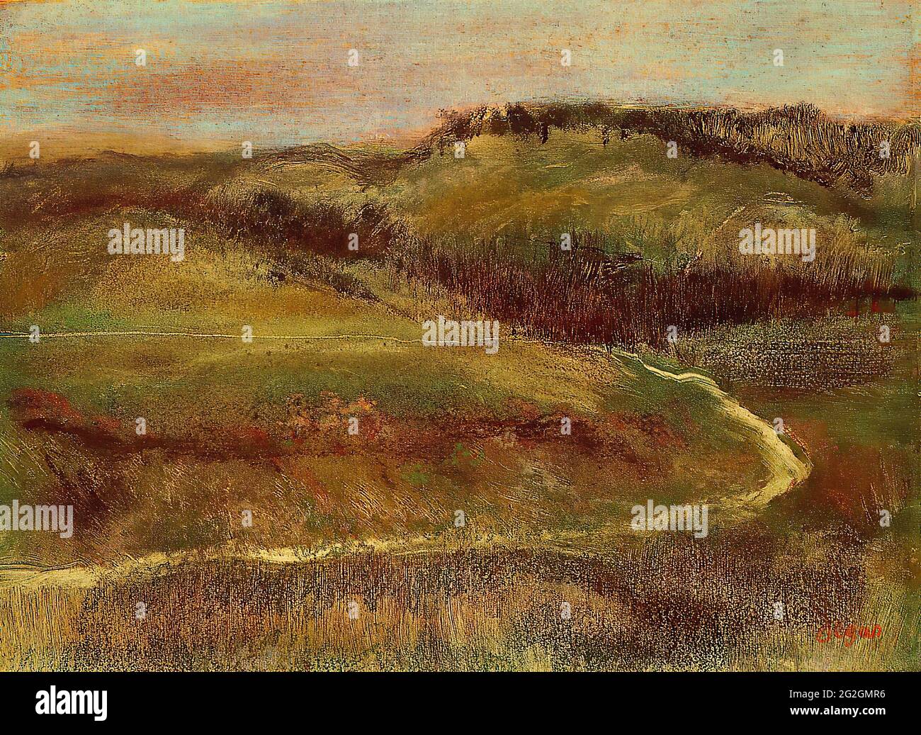 Edgar Degas - Landscape 1 C 1893 Stock Photo - Alamy