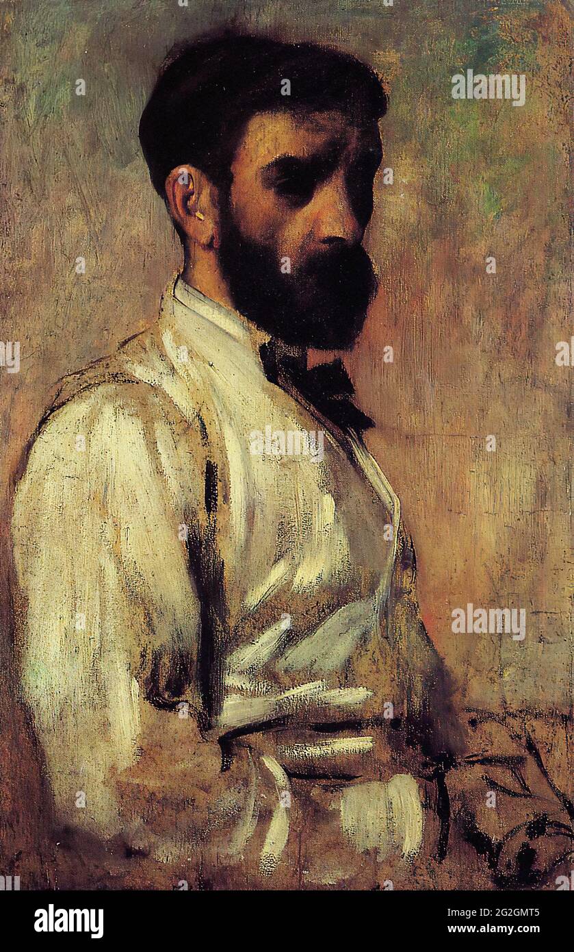 Edgar Degas - Leon Bonnat 1863 Stock Photo - Alamy