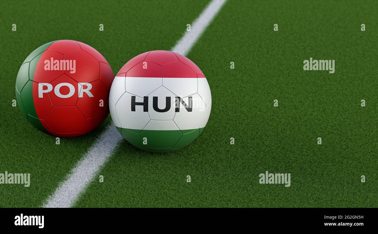 Hungary vs. Portugal Soccer Match - Leather balls in Hungary and ...