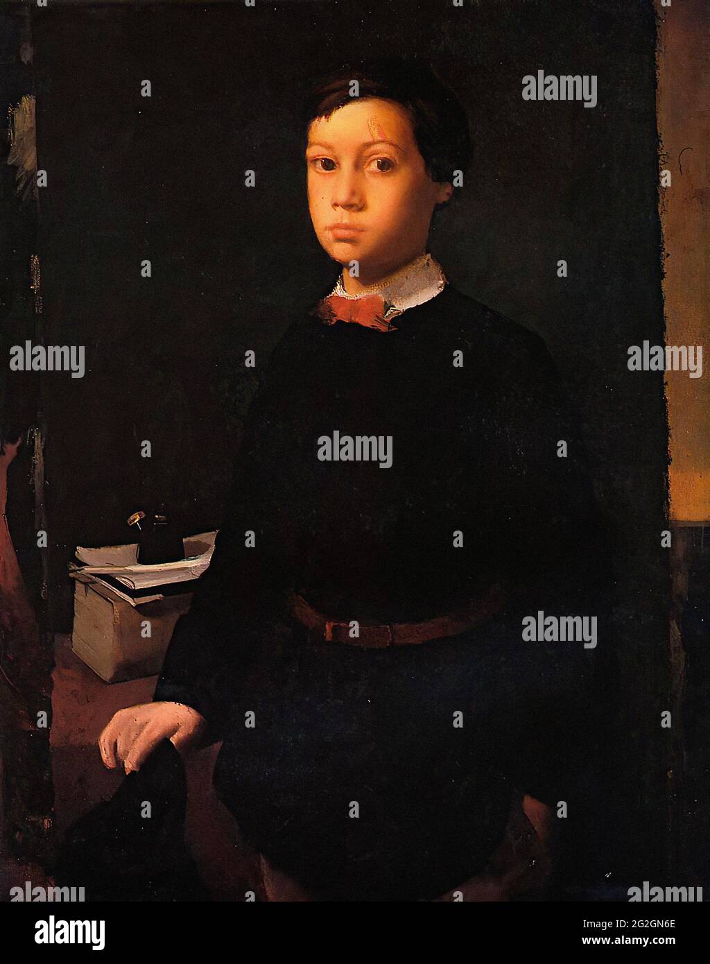 Edgar Degas - Portrait Rene De Gas 1855 1 1855 Stock Photo - Alamy