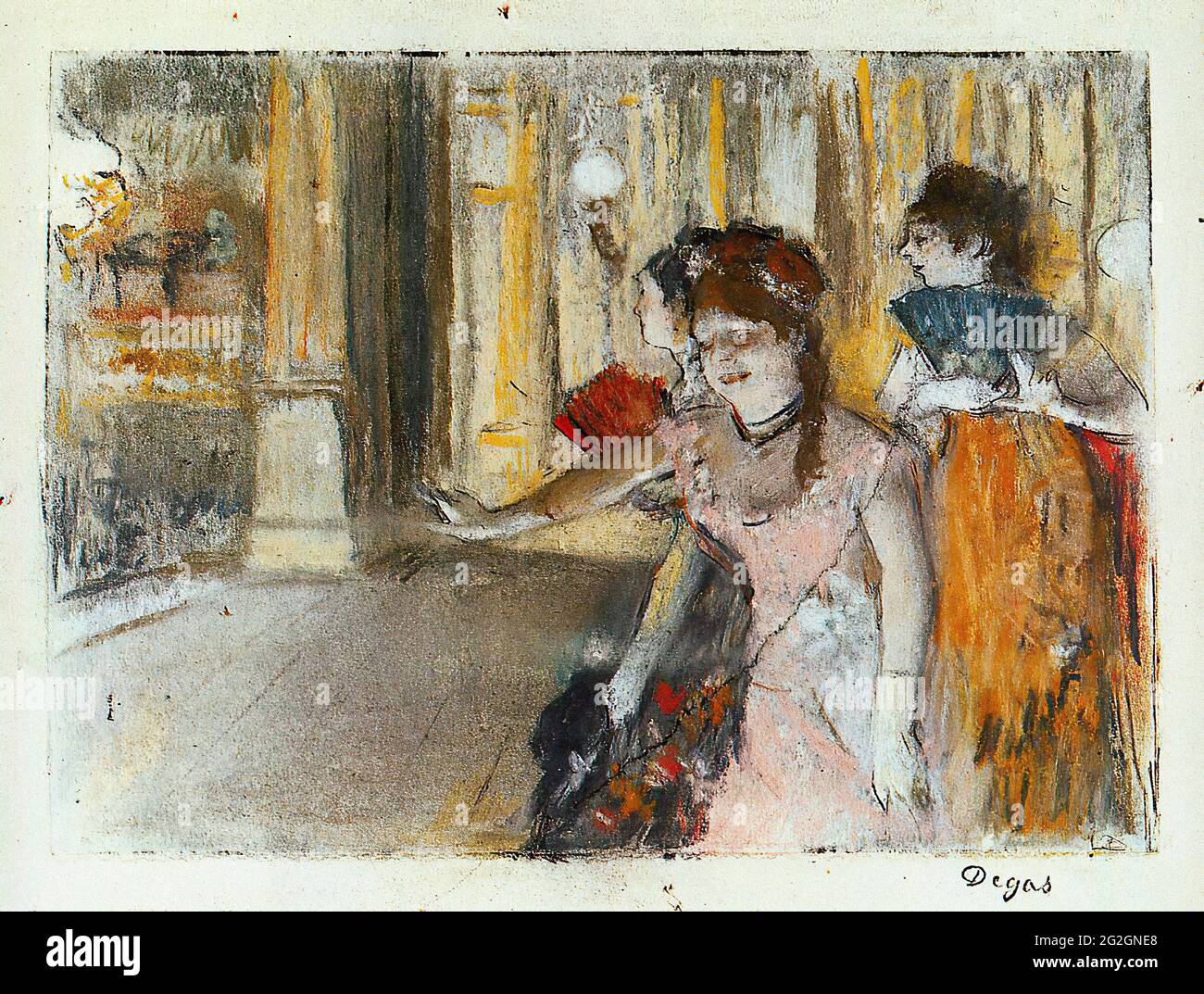 Edgar Degas - Singers Stage C 1877 Stock Photo - Alamy