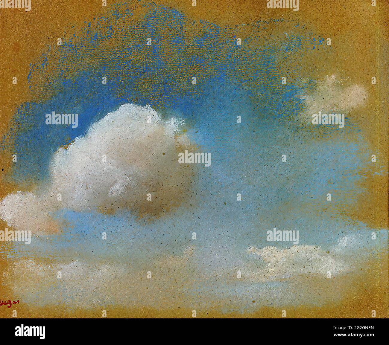 Edgar Degas - Sky Study C 1869 Stock Photo - Alamy