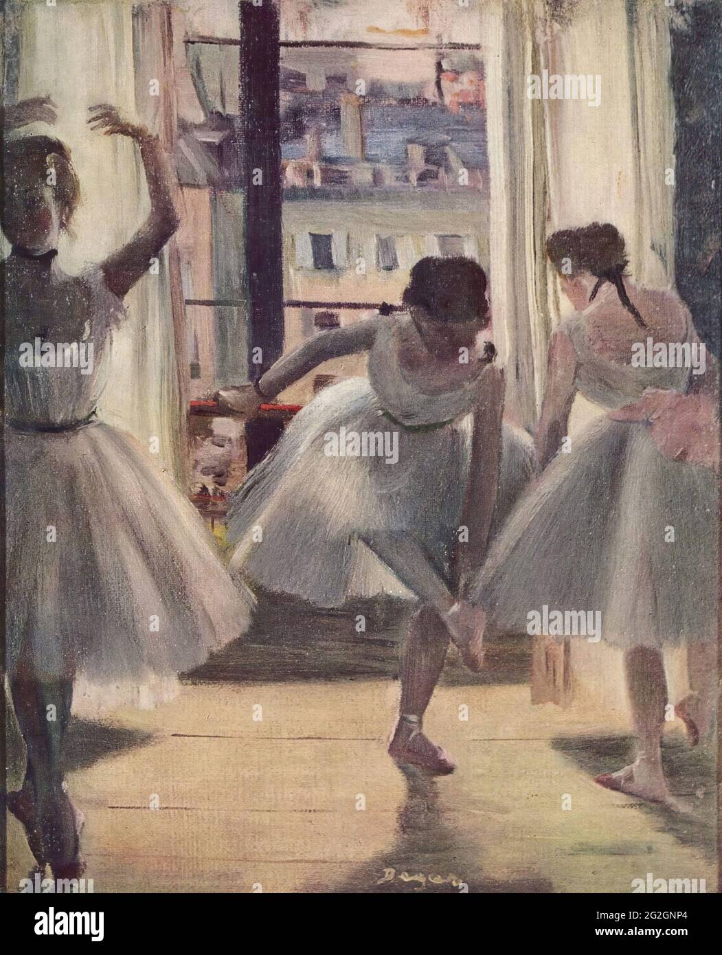 Edgar Degas - Three Dancers an Exercise Hall Stock Photo - Alamy