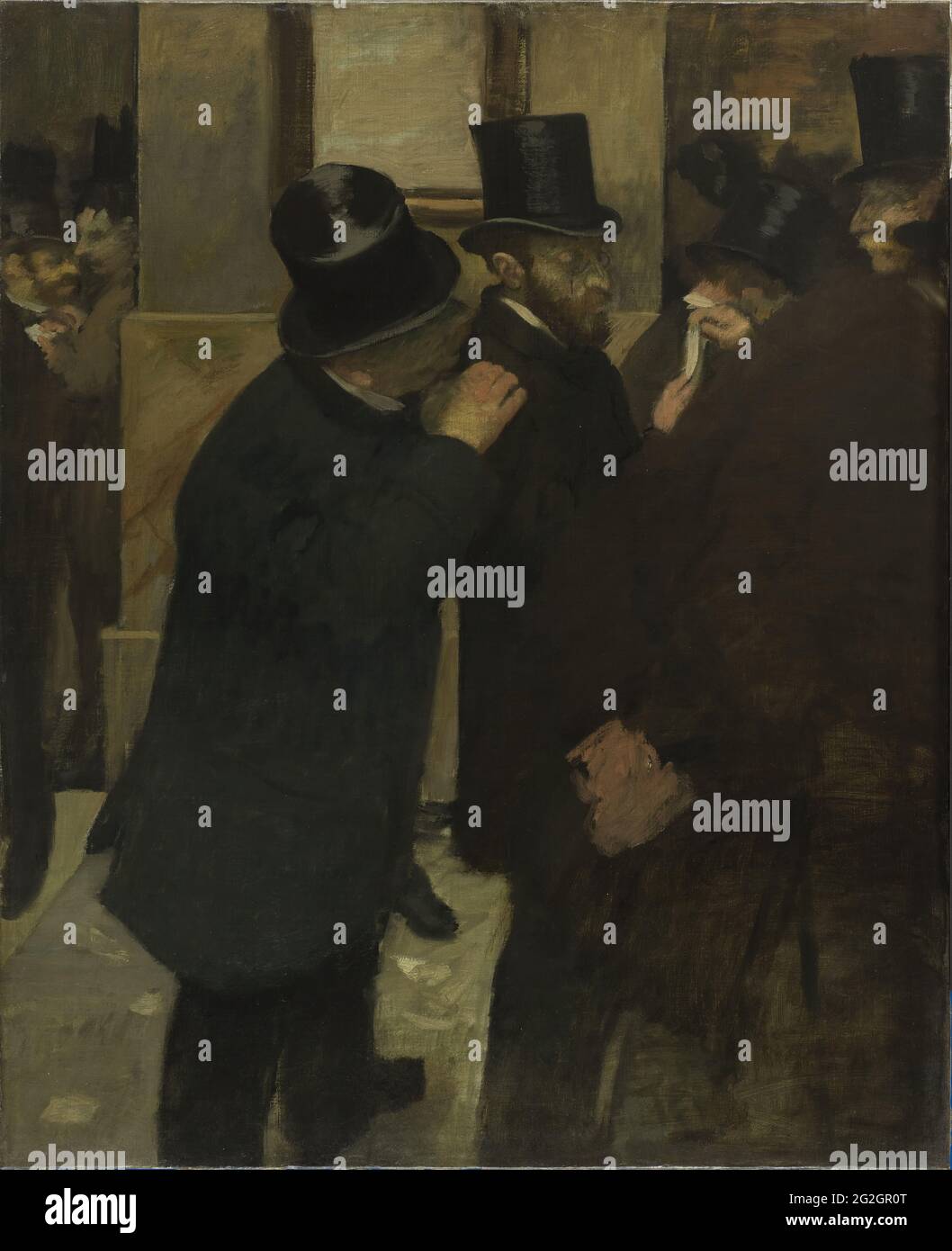 Edgar Degas - Portraits at the Stock Exchange Stock Photo - Alamy