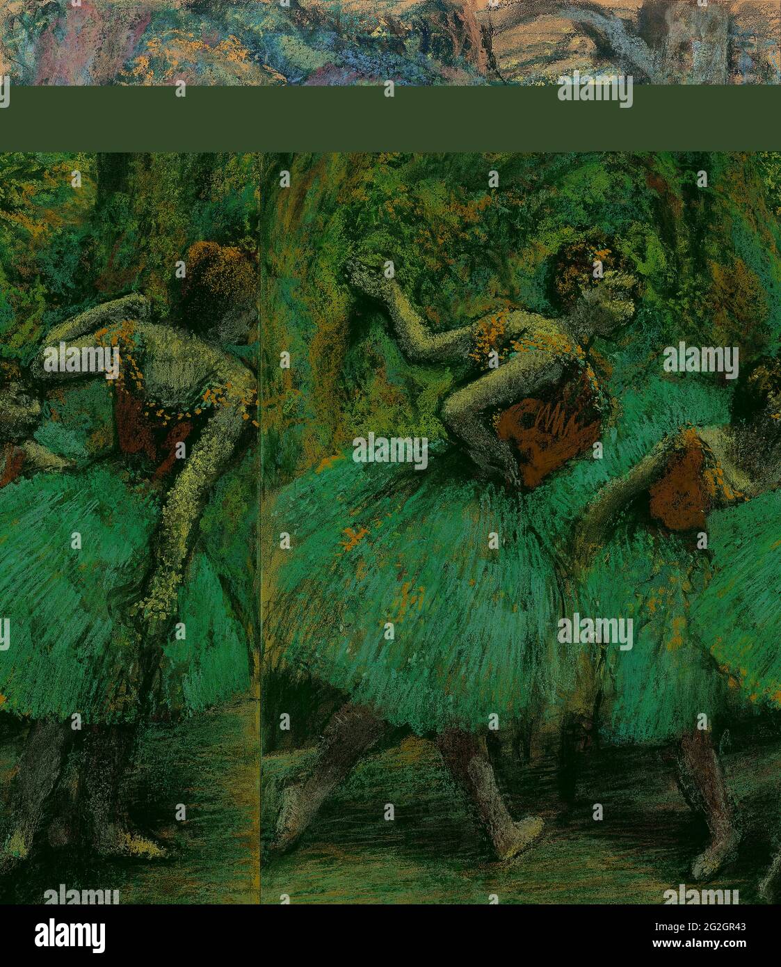 Edgar Degas - Three Dancers (Blue Tutus, Red Bodices Stock Photo - Alamy