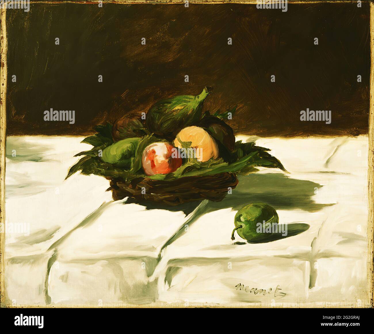 Edouard Manet - Basket of Fruit Stock Photo - Alamy