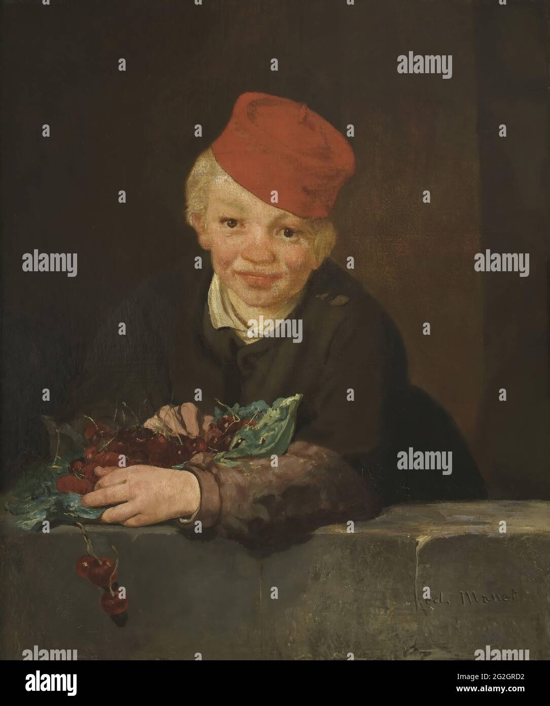 Edouard Manet - Boy with Cherries Stock Photo - Alamy