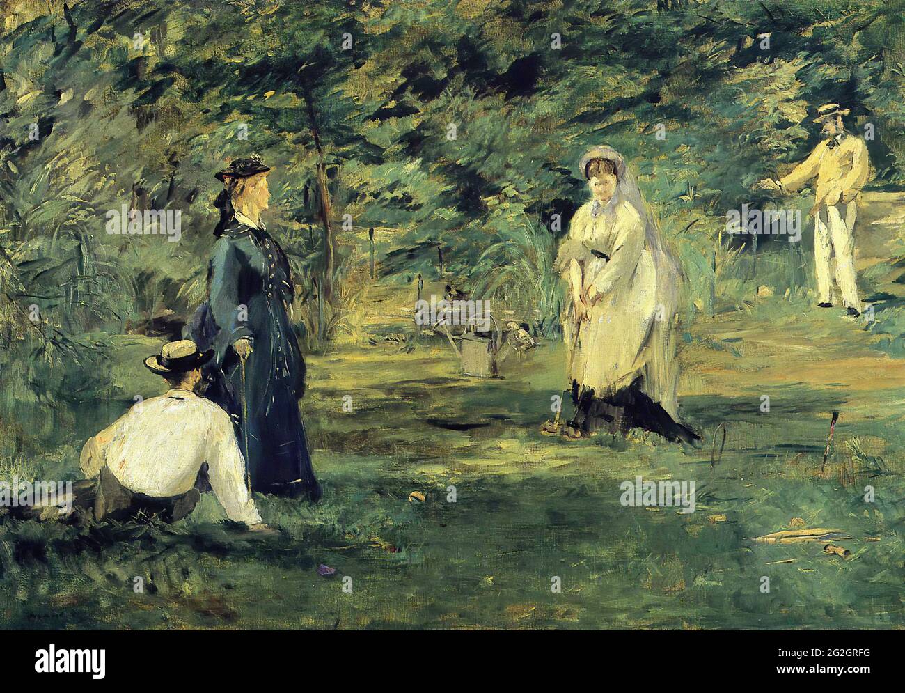Edouard Manet - Croquet 1873 Stock Photo - Alamy