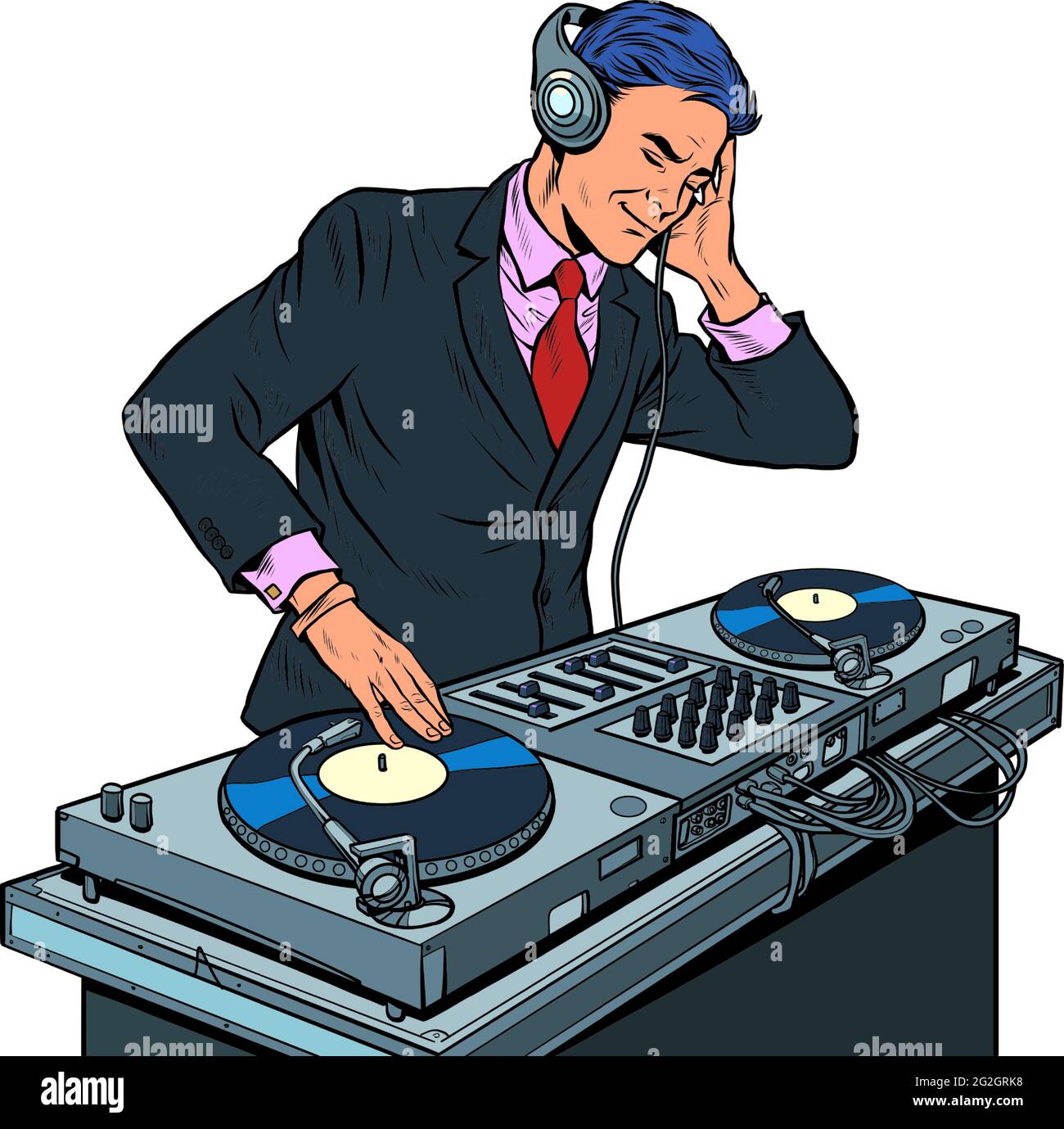 Cartoon Dj Turntables