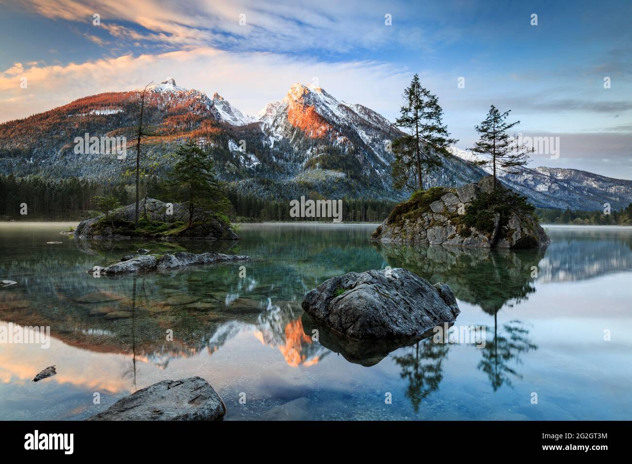 Morning at lake hintersee hi-res stock photography and images - Alamy