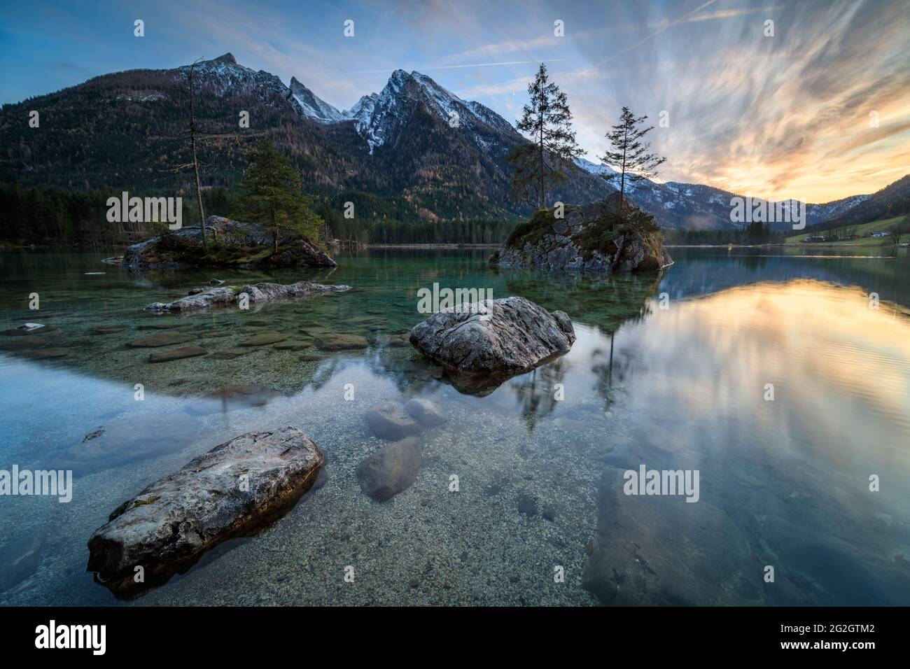 The Hintersee in Berchtesgadenerland Stock Photo - Alamy