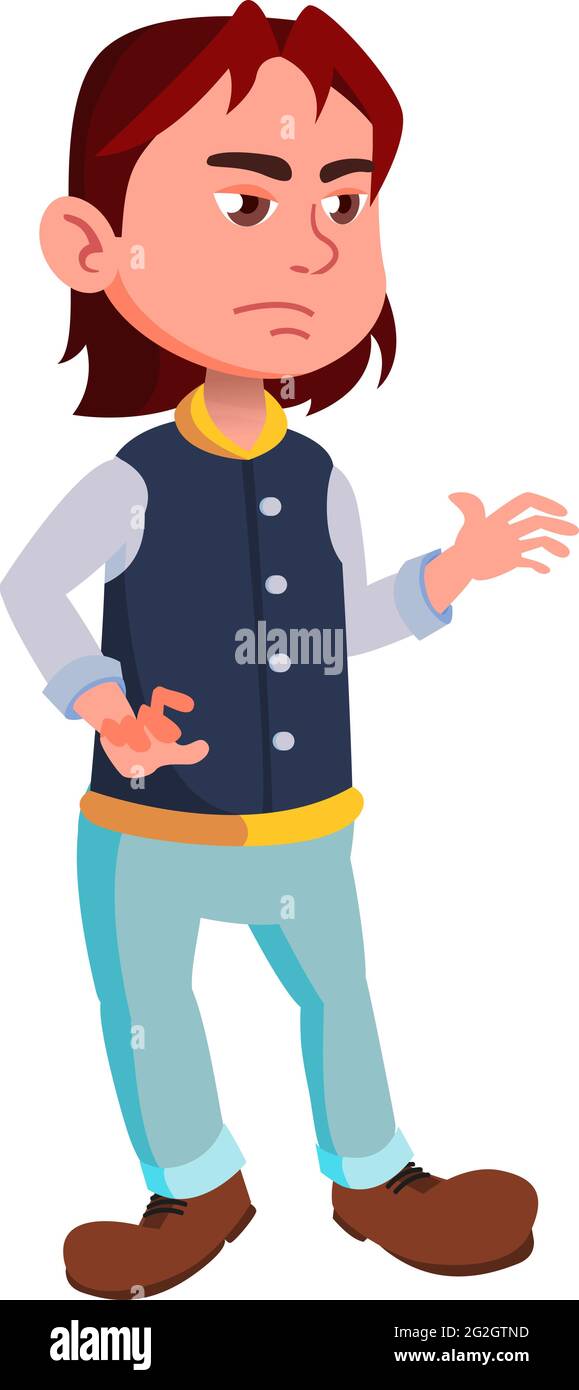 boy kid lose in bowling game cartoon vector Stock Vector Image & Art ...